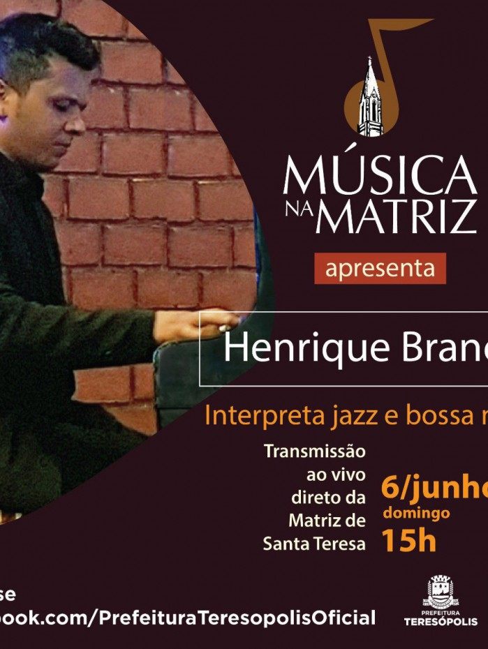 Instrumentista Henrique Branco se apresenta neste domingo no projeto ...