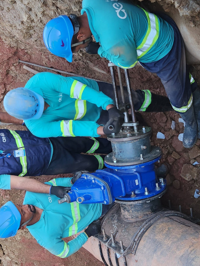 Obras da Águas do Rio interrompem abastecimento de água em Mesquita