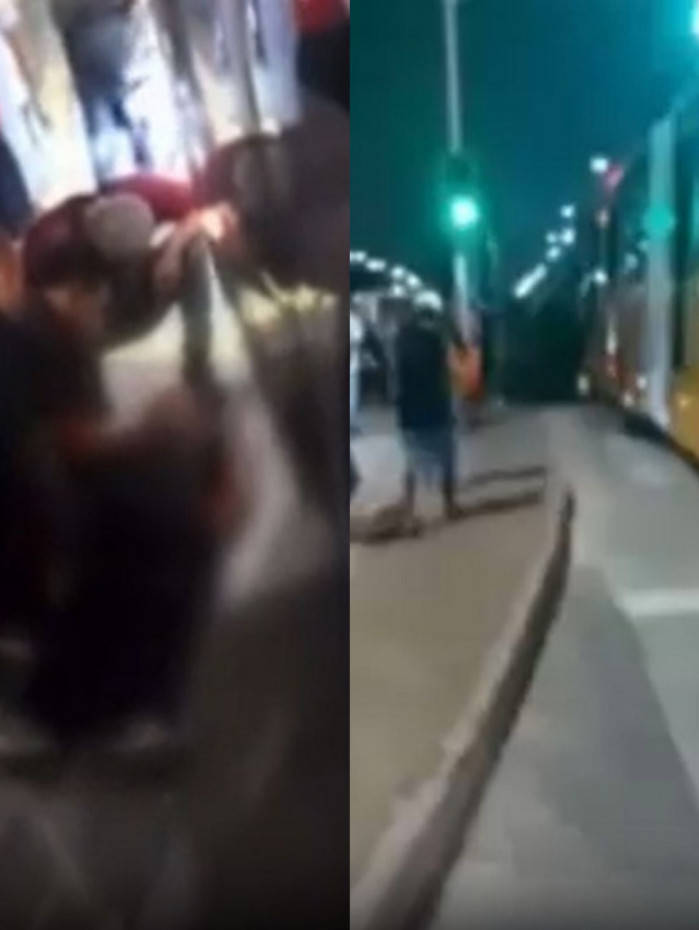 Jovem de 15 anos atravessa calha exclusiva e é atropelado por BRTJovem de 15 anos atravessa ...